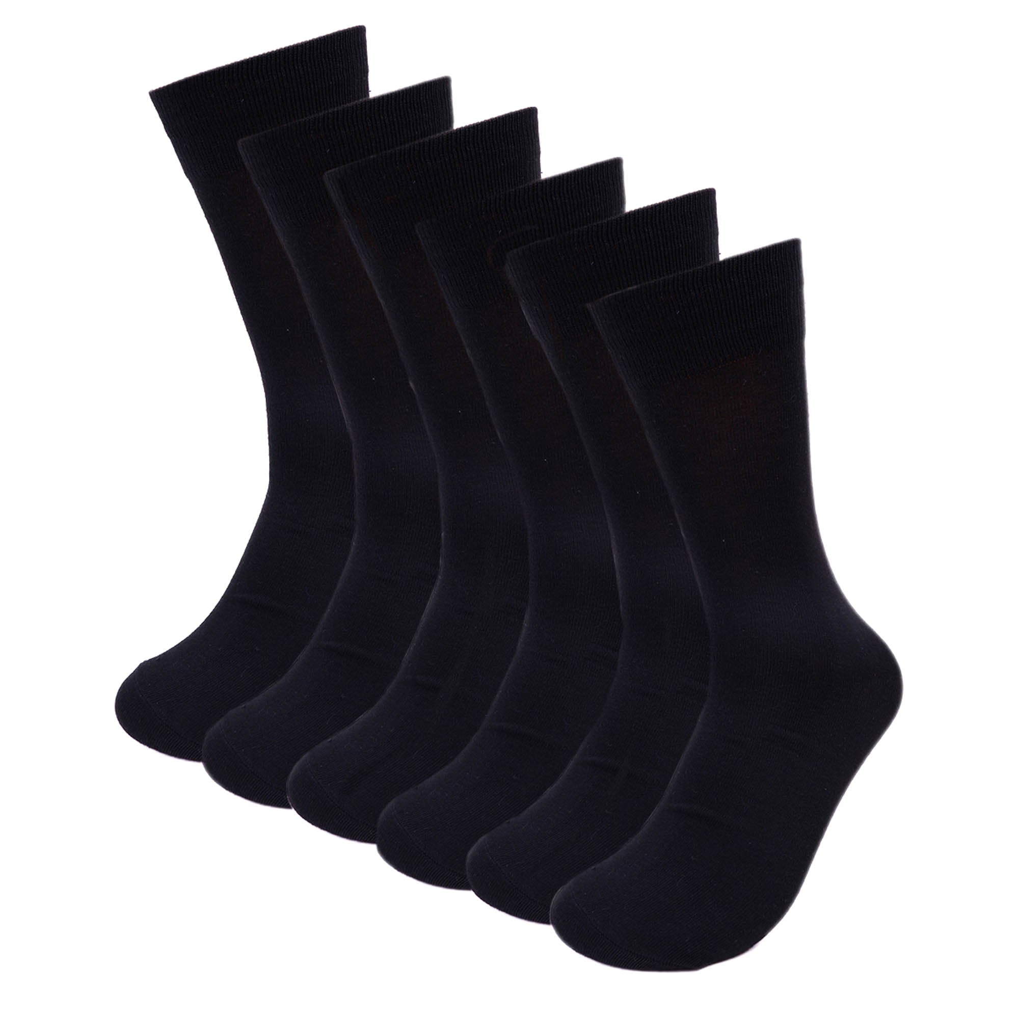 Men's Socks - Solid Black Fancy Dress - 3 Pack – Club-One
