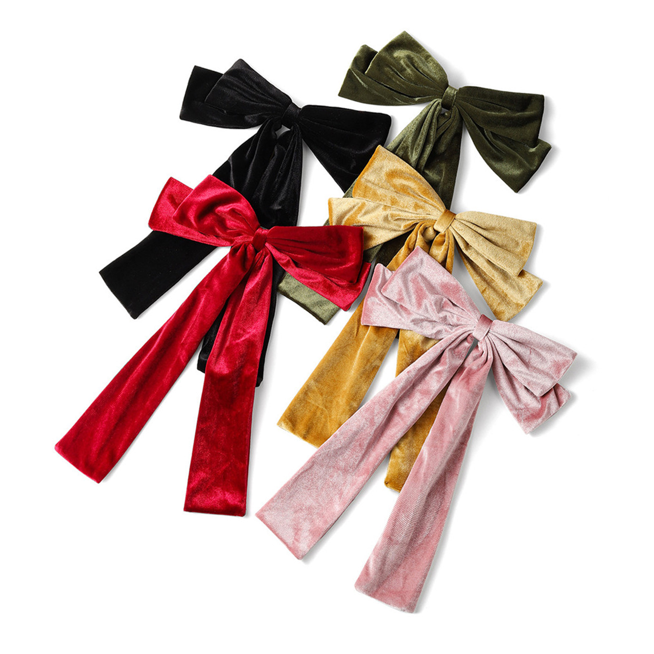 Velvet Ribbon Hair Clip | Club One Collection – Club-One