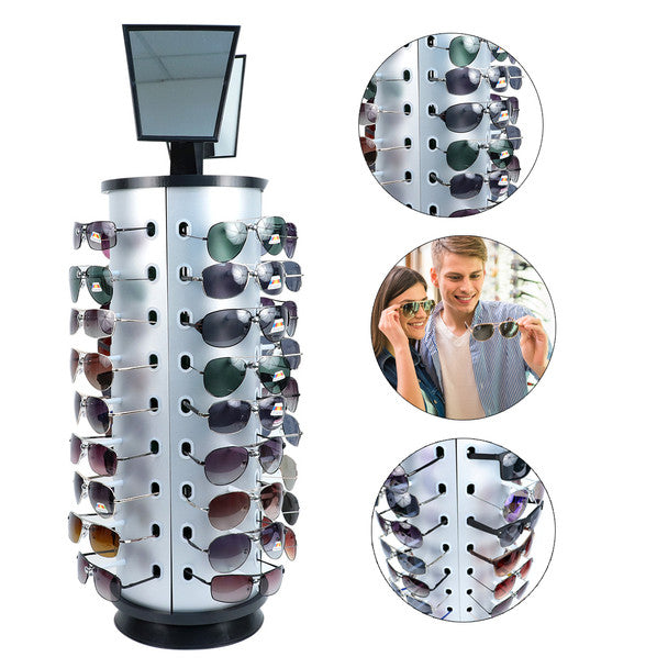 Countertop Sunglasses Display Rack with 36 Sunglasses & Mirrors ...