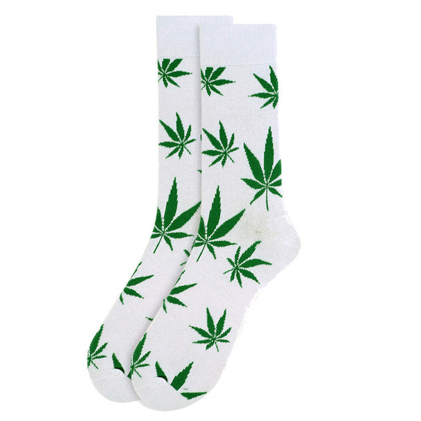 Parquet Women's Weed Leaf Socks – Marijuana Novelty Crew (Black or ...